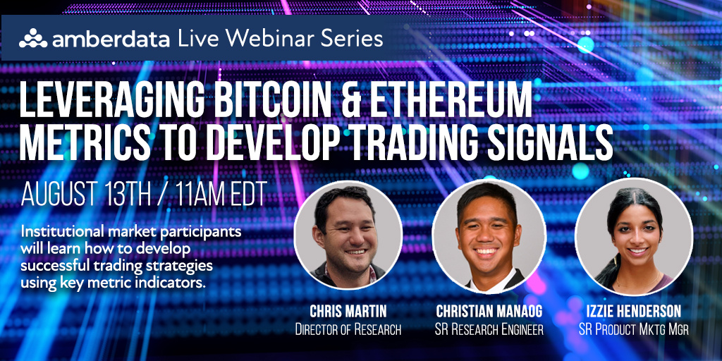 Leveraging Bitcoin & Ethereum Metrics to Develop Trading Signals | Amberdata